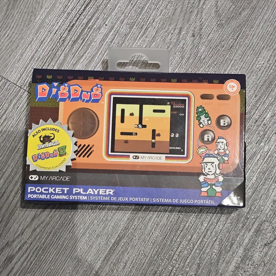 My Arcade DIG DUG Pocket Player Handheld Retro Video Game - Brand New ...