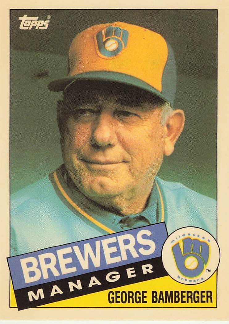 GEORGE BAMBERGER 1985 TOPPS TRADED TIFFANY #5T | eBay