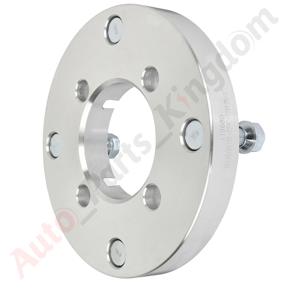 2p 1" Wheel Adapters 4x110 to 4x156mm M12x1.25 For Honda Foreman Arctic ...