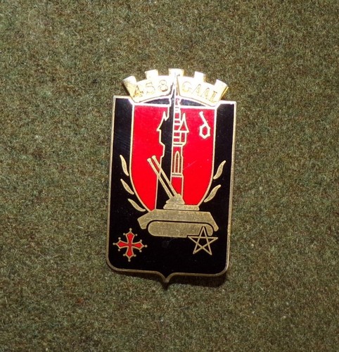 Vintage French Army 458th Anti-Aircraft Artillery Group Metal Pocket ...