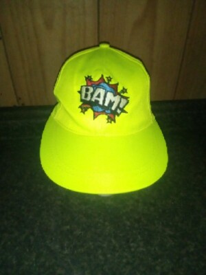 Yellow BAM ! Hat Snapback By Prime Threads | eBay
