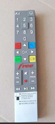 Freebox Revolution V6 Free Remote Control (ref#q-127 Manual ...