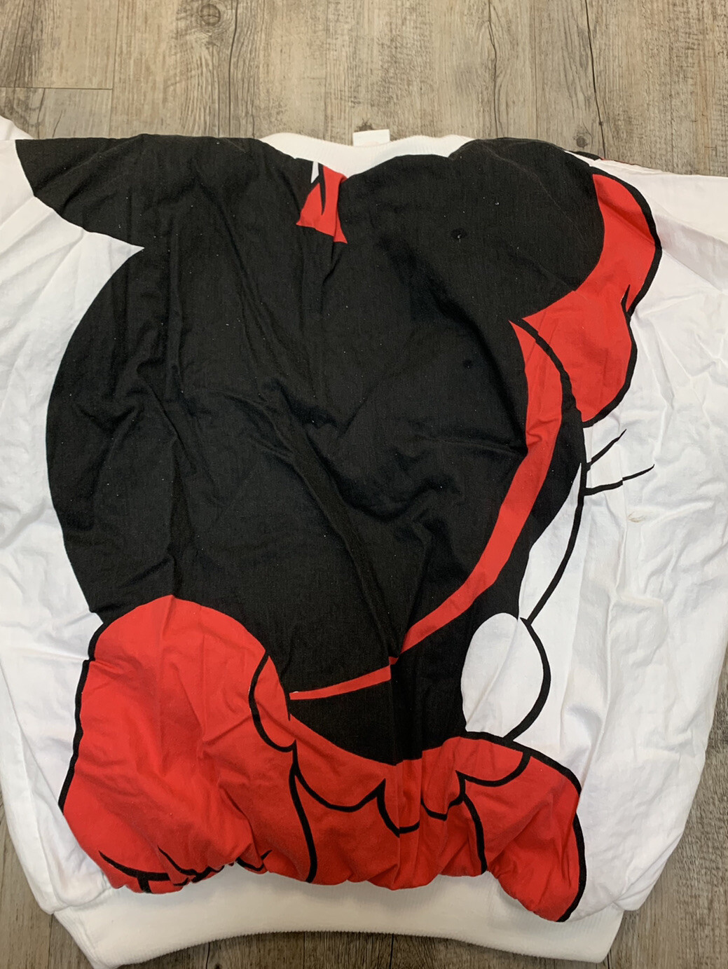 Vintage 1980s Minnie Mouse Comic Strip Reversible Swe… - Gem