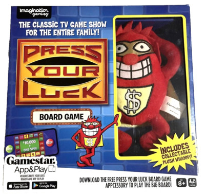 Press Your Luck The Classic TV Game Show W/Collectible Plush Whammy | eBay