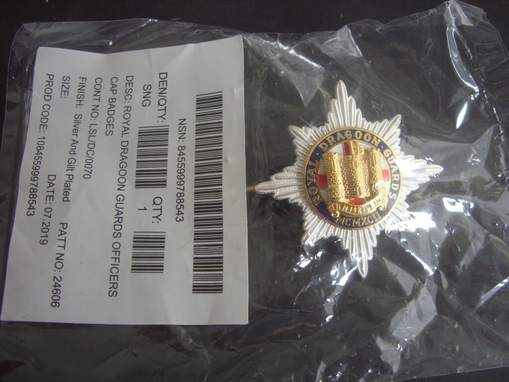 ROYAL DRAGOON GUARDS WO1 / OFFICER CAP BADGE BRITISH ARMY RDG | eBay UK