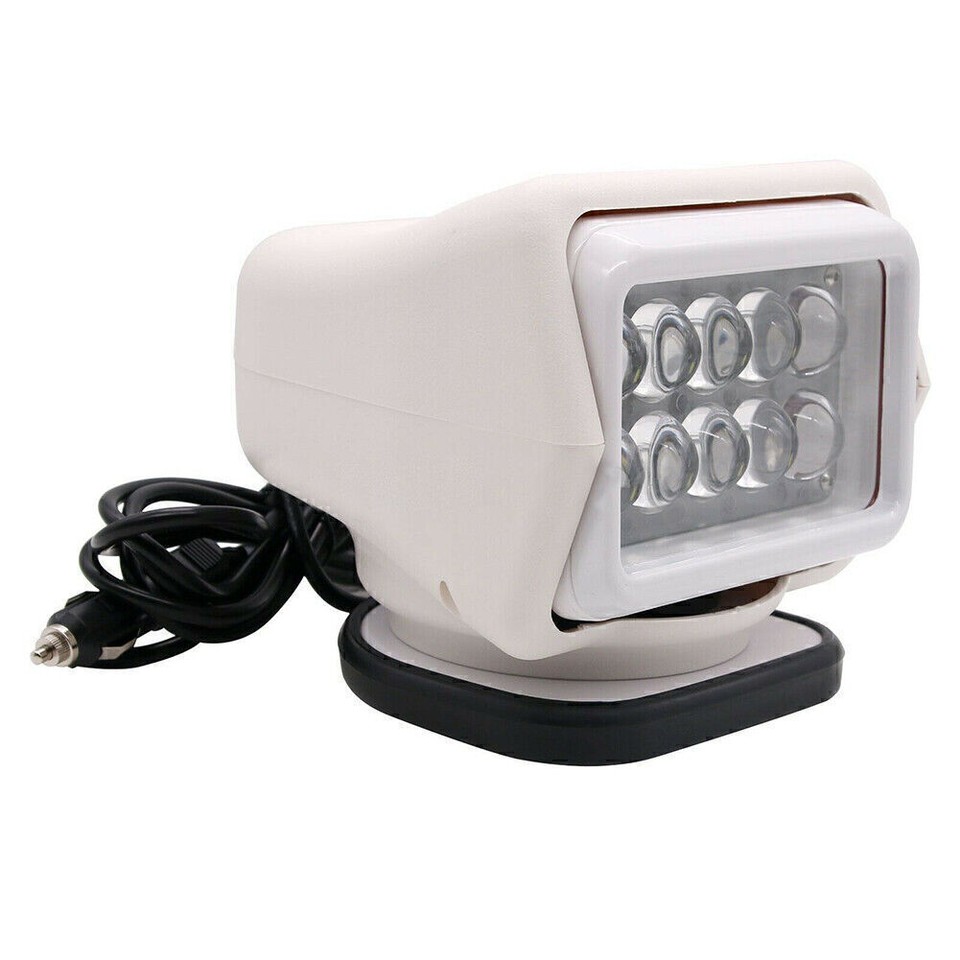 50W Led Remote Control Search Light 360° Magnetic Base Truck Boat ...