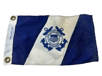 Vintage Pageantry World US Coast Guard Auxiliary Flag | eBay