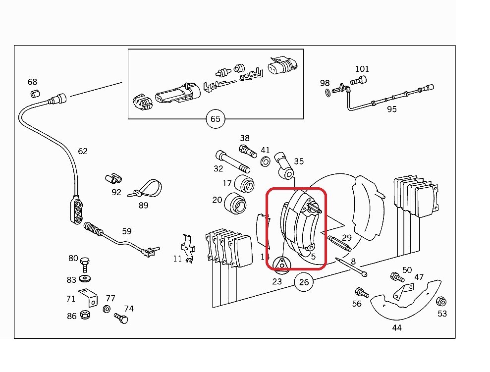 Mercedes Unimog SBU U1250 – U2450 Left Brake Caliper – 437 421 16 98 ...