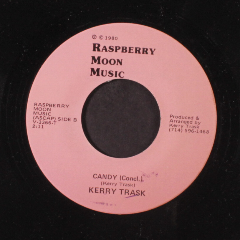 KERRY TRASK: candy / instrumental RASPBERRY MOON MUSIC 7" Single 45 RPM ...