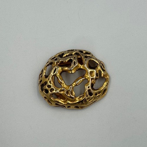 Lieba USA Gold Tone Abstract Scarf Clip Holder Ring Buckle Women | eBay