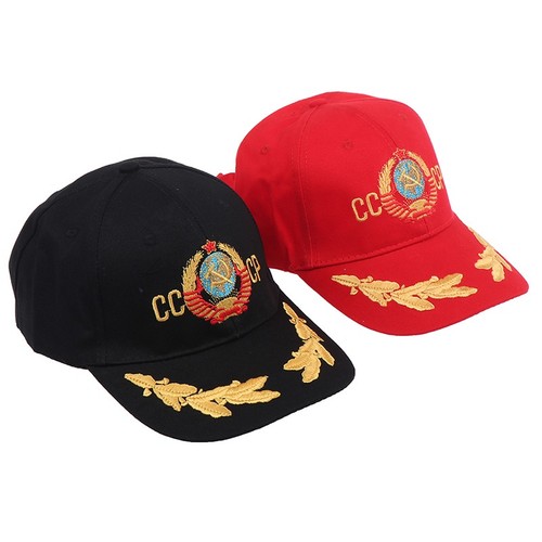 CCCP USSR Russian Style Baseball Cap Unisex black Red cotton snapback ...