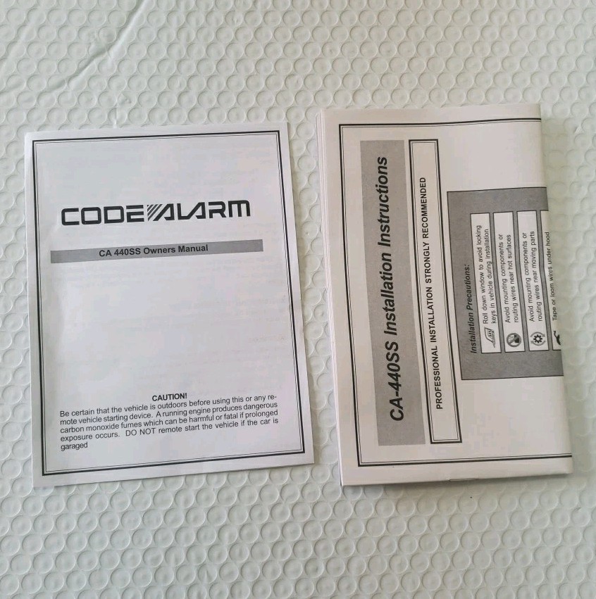 NEW CODE ALARM CA-440SS REMOTE START MODULE & WIRING | eBay