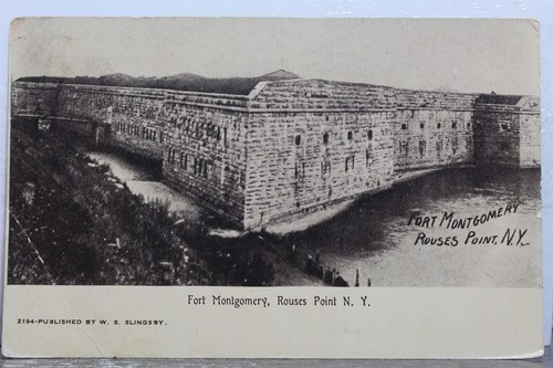 New York NY Rouses Point Fort Montgomery Postcard Old Vintage Card View ...