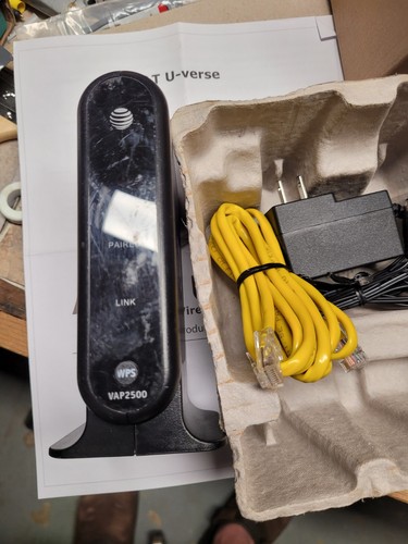 ARRIS VAP2500 AT&T U-verse Wireless Access Point WAP w/ Power Adapter ...