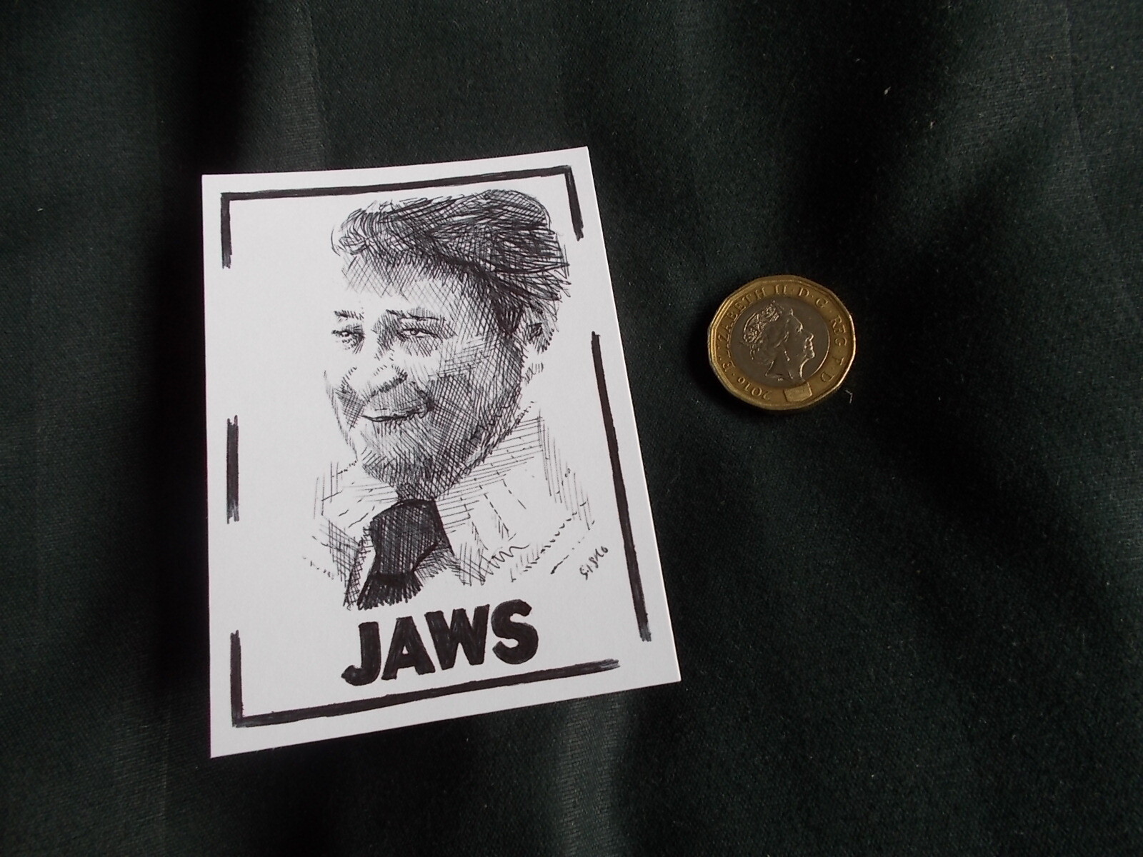 ACEO Art Sketch Card Jaws Movie Murray Hamilton as Mayor Larry Vaughn ...