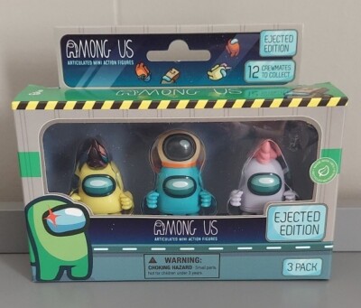 New! Among Us 3 Pack Articulated Mini Figures Ejected Edition 2023 ...