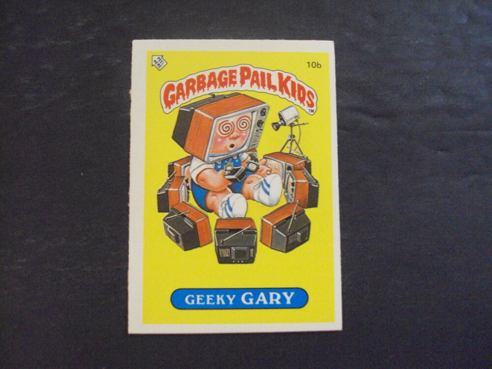 Garbage Pail Kids Card UK Mini Version Series 1 2" X 3" Geeky Gary 10b ...