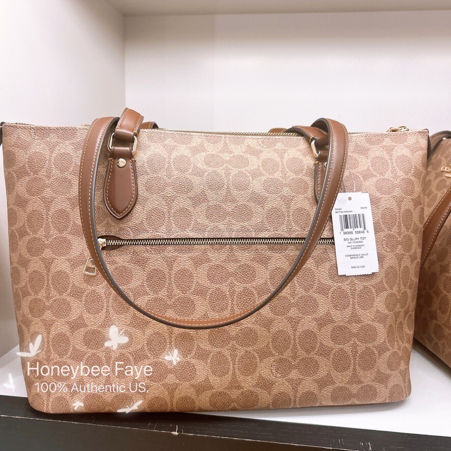 NWT Coach Gallery Tote Bag In Signature Canvas CW381/CV402 | eBay