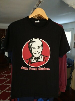 Vintage Parody Funny T Shirt Ohio Fried Chicken S Weird | eBay