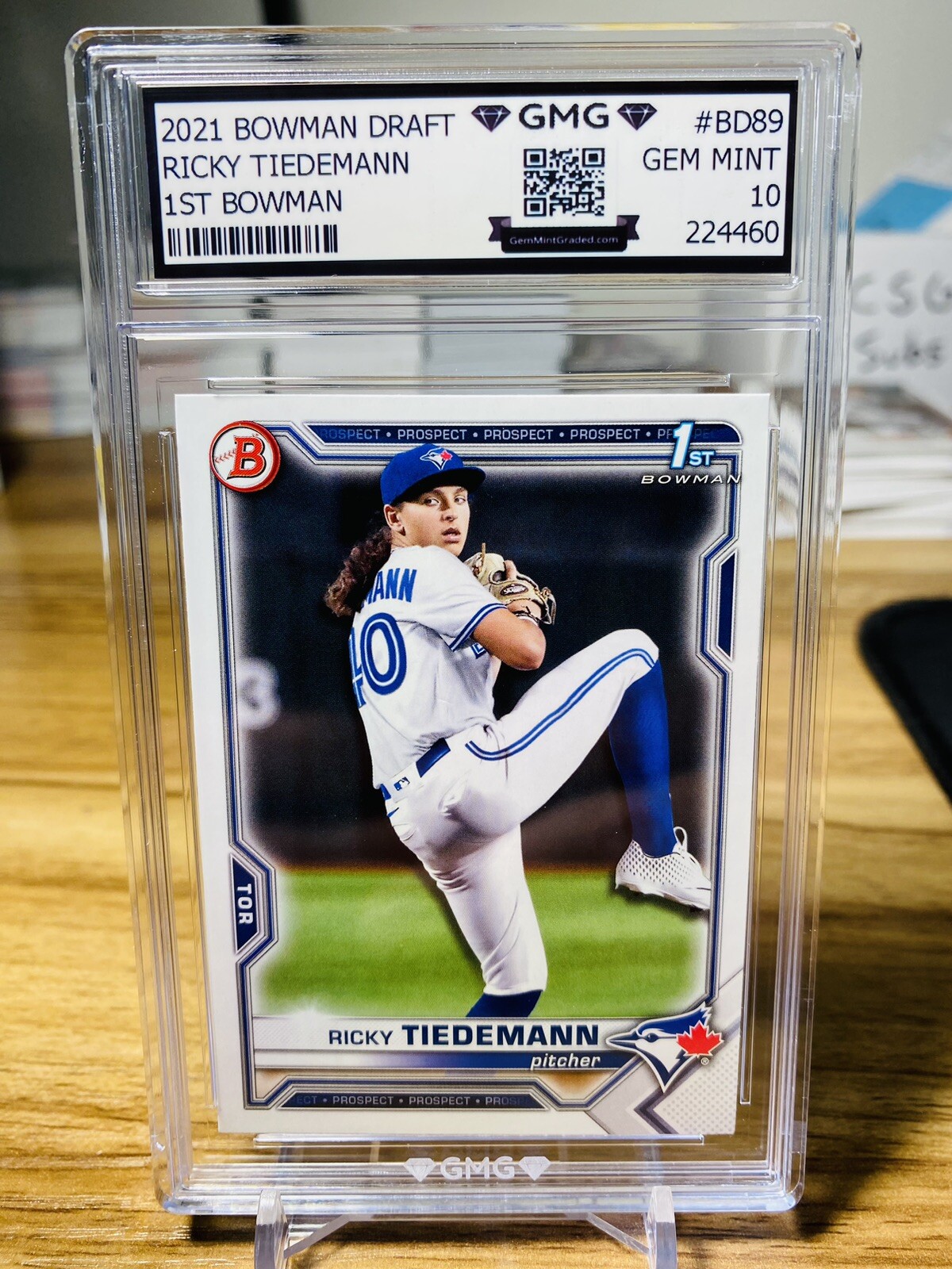 2021 Bowman Draft Ricky Tiedemann 1st Bowman GMG Graded 10 Gem Mint 💎 ...