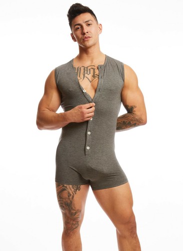 N2N Bodywear Men charcoal grey Rayon onezee lounge wear size M L XL | eBay