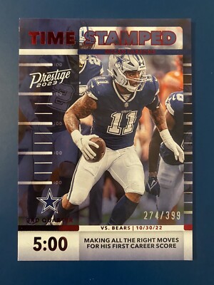 2023 Prestige Micah Parsons Red Time Stamped /399 Dallas Cowboys | eBay
