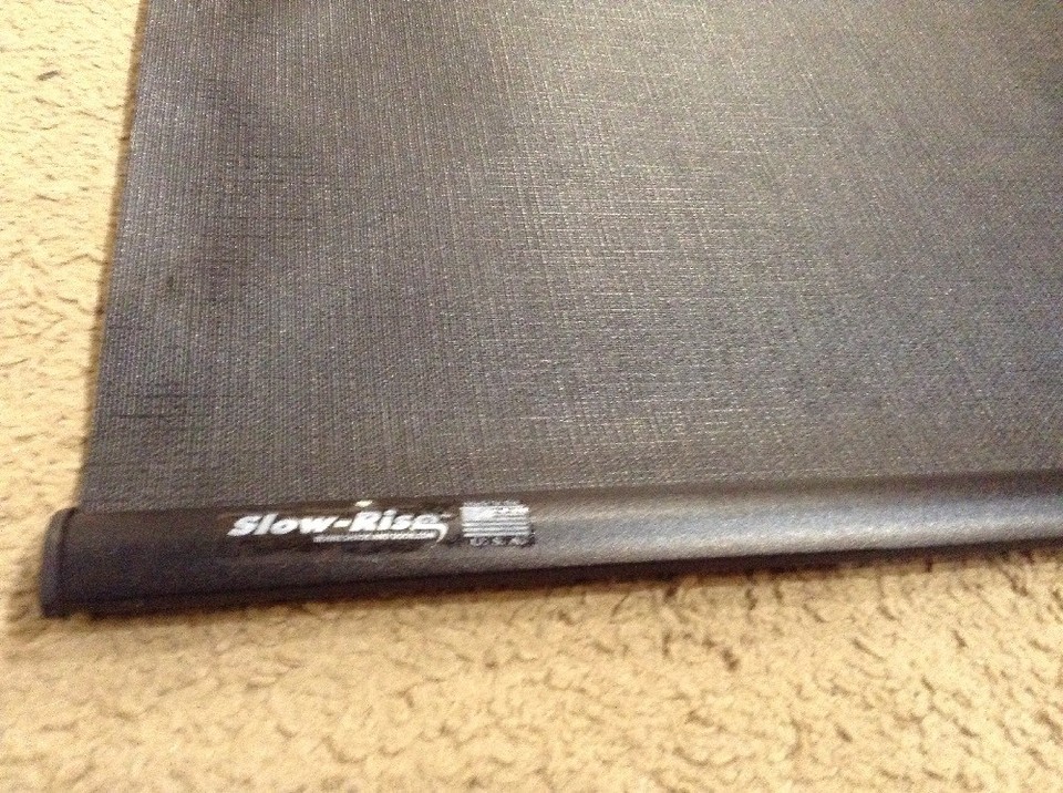 IRVINE SLOW-RISE RV NIGHT SHADE WINDOW BLIND 56"LX20W" IN BLACK CAMPER ...