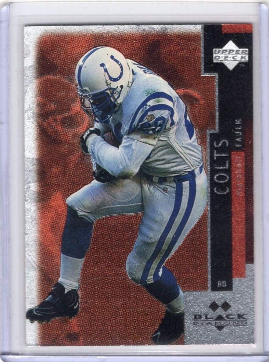 MARSHALL FAULK 1998 Upper Deck Black Diamond DOUBLE DIAMOND #93 - COLTS ...