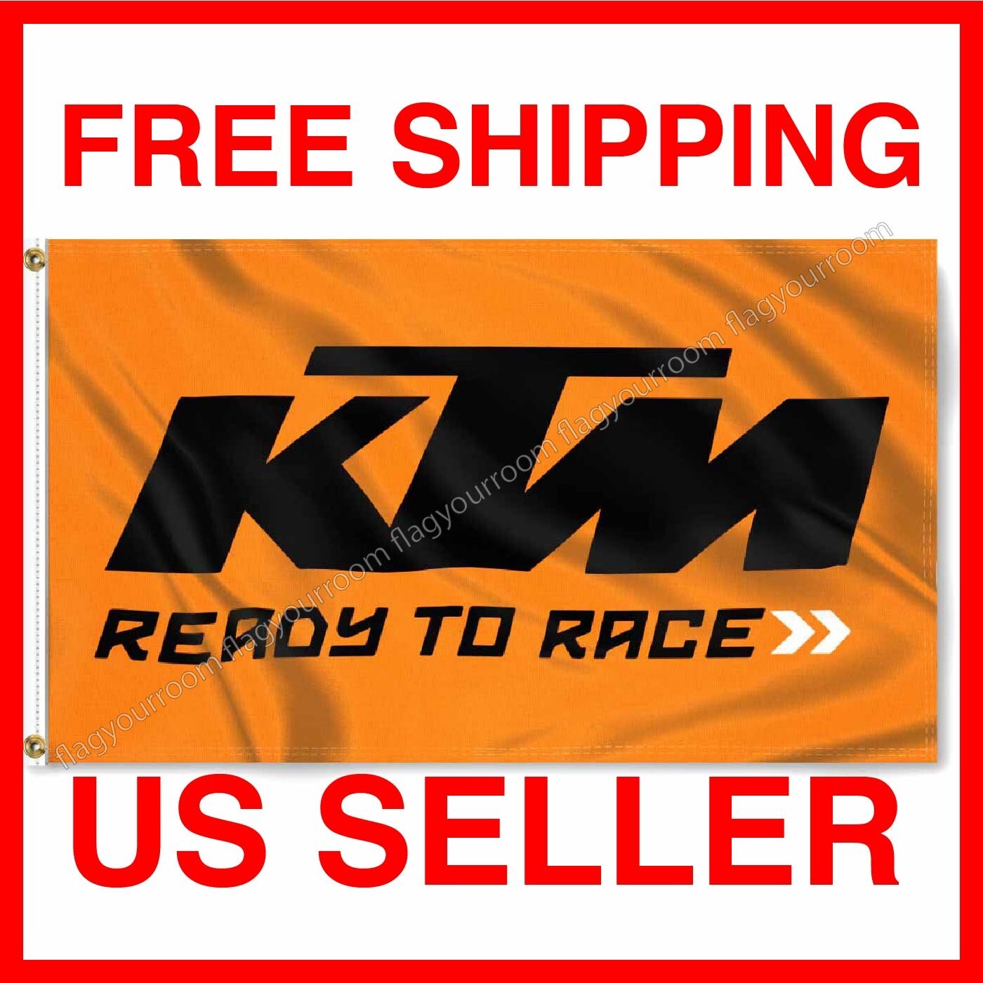 KTM Racing 3X5 Flag Banner Sport Motorcycle Garage Biker Fast Free ...