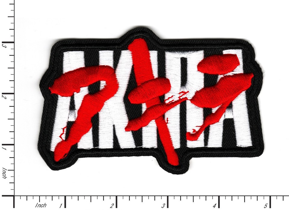 Akira Anime Logo Embroidered Iron on Patch – V1 Cyberpunk Red & White ...