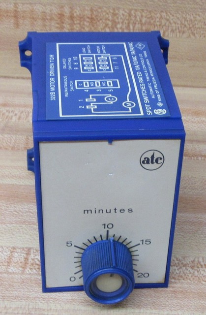 GUARANTEED ATC 20-MINUTE ELECTROMECHANICAL MOTOR DRIVEN TIMER 322B-050 ...