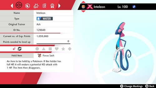 Pokemon Sword/Shield 6IV ULTRA SHINY SNIPER INTELEON *Battle Ready ...