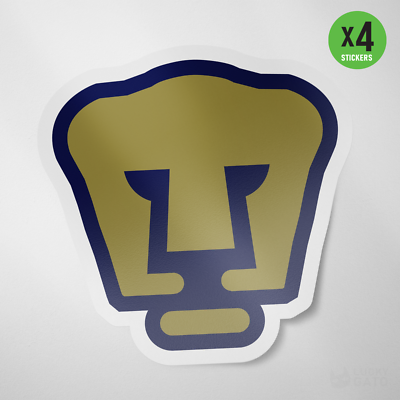 (4 Pack) Pumas UNAM Mexico Vinyl Sticker Decal Calcomania Universidad ...