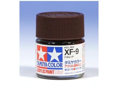 Tamiya Color Mini XF-9 Hull Red Acrylic Paint 10ml | eBay