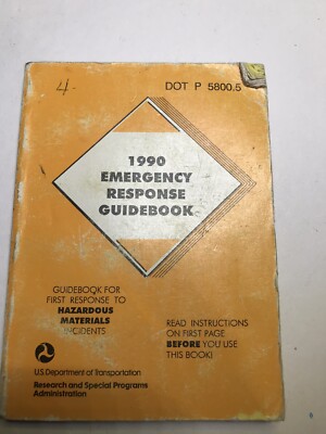 1990 Emergency Response Guidebook by DOT | eBay