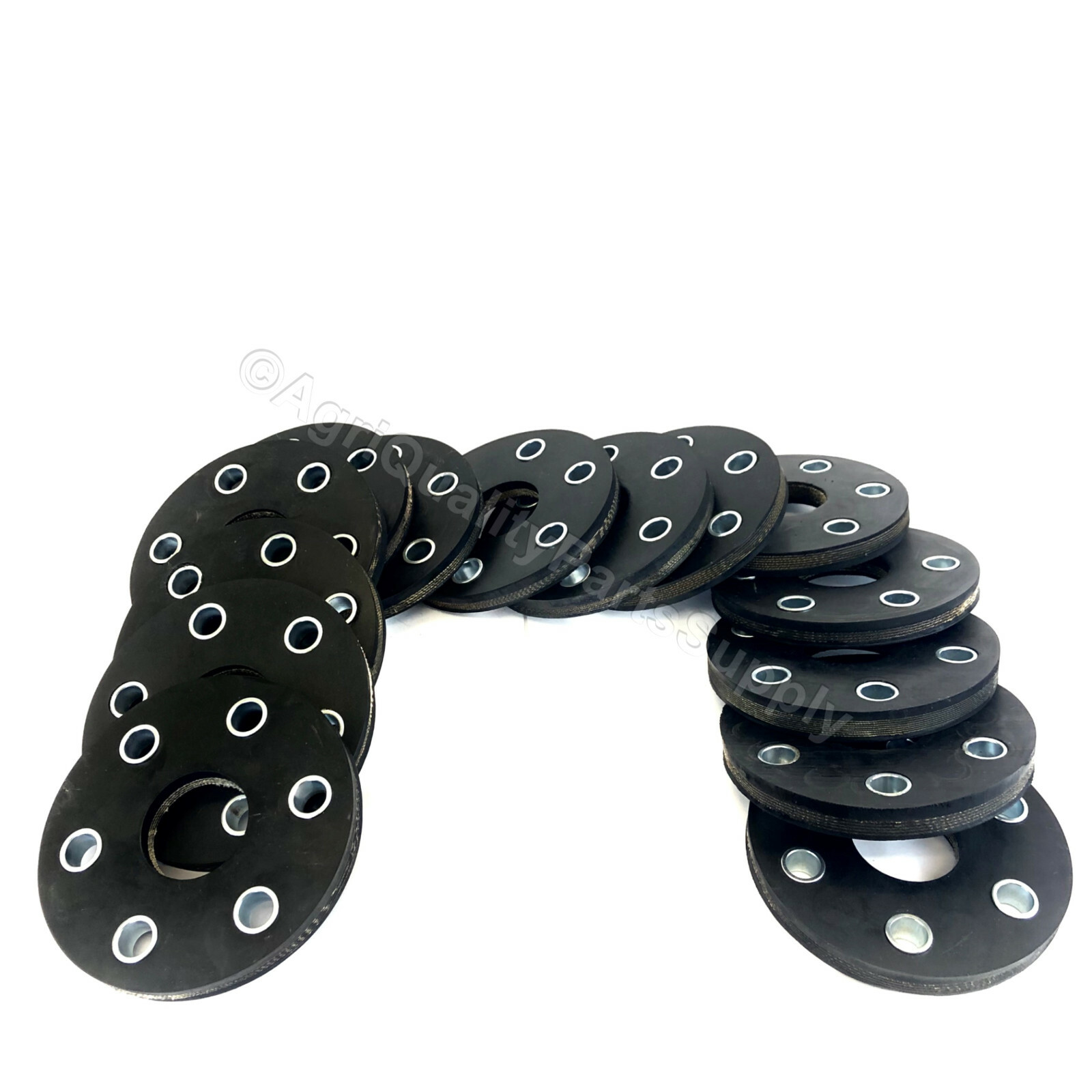 14 pcs Rhino Bush Hog Hardee rotary cutter flex coupler rubber discs w ...