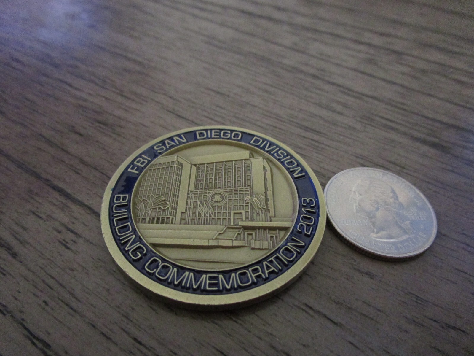 DOJ FBI San Diego Division Building Commemoration 2013 Challenge Coin ...