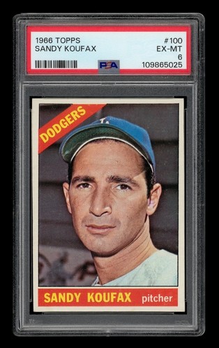 1966 Topps Set-Break #100 Sandy Koufax PSA 6 EX-MT | eBay