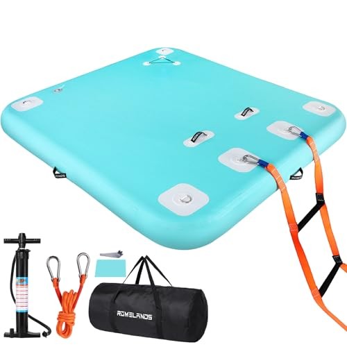 Inflatable Floating Dock, Swim Platform Floating Island Raft, Large ...