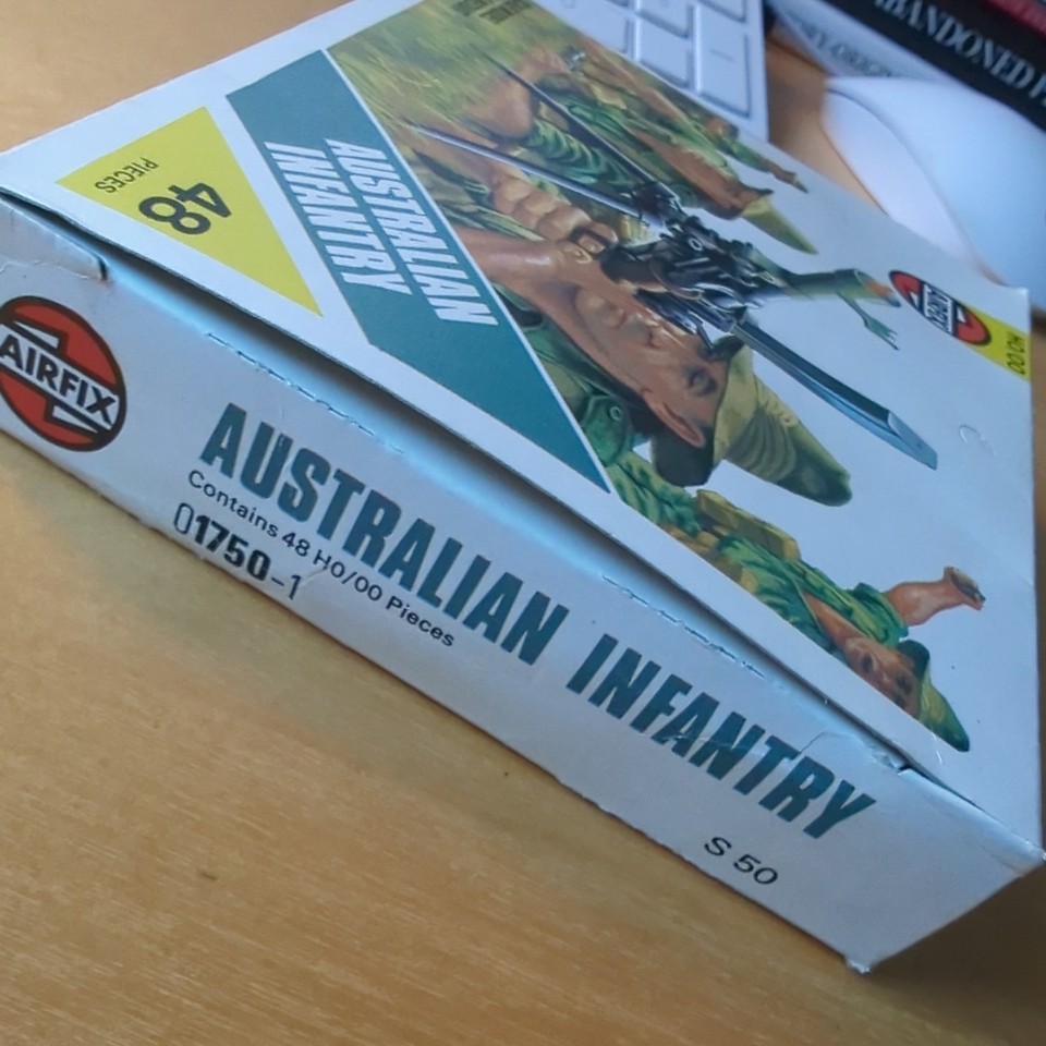 Airfix Australian Infantry HO/OO Scale No 01750-1 PAINTED 45 Fig (1974 ...