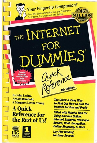 The Internet For Dummies Quick Reference Spiral Bound | eBay