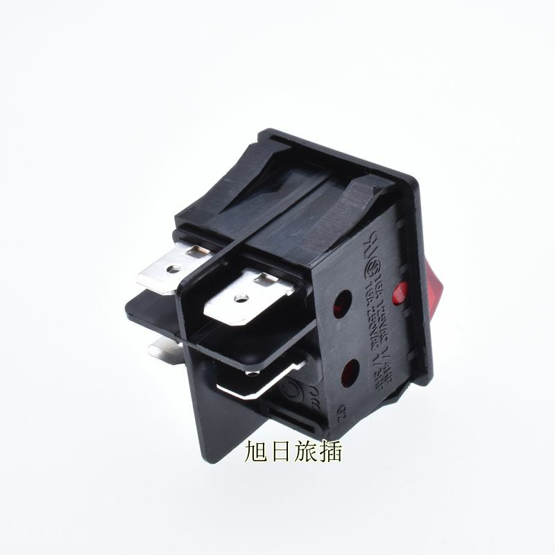 1pc RONG FENG RF-1004 Rocker Switch Red Light 4 Pins 2 Positions 16A ...