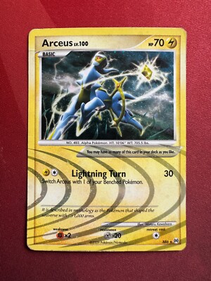 ARCEUS [Lightning Type] AR6 Platinum: Arceus HOLO RARE Pokemon TCG card ...