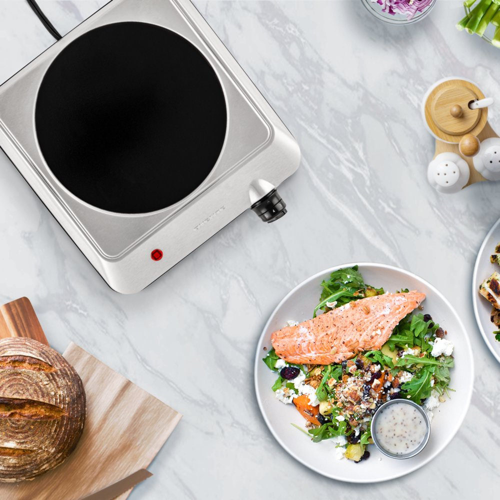 Electric Single Infrared Burner Ceramic Glass Hot Plate Cooktop 6 Level ...