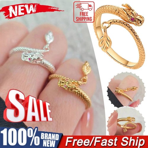 Dragon's Tail Qiankun Lucky Adjustable Wrap Dragon-Rings Dragon Tail ...