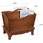 Magnificent Lyndhurst Wooden Magazine Rack - Regal Walnut - Wood Floor ...