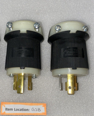 Hubbell HBL2621 30 Amp 250V 2 Pole 3 Wire Grounding L6-30P Locking ...