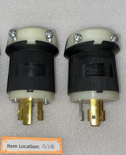 Hubbell HBL2621 30 Amp 250V 2 Pole 3 Wire Grounding L6-30P Locking ...