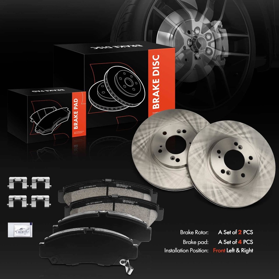 6x Disc Brake Rotors & Ceramic Brake Pads for Acura RL 1999-2004 Front ...