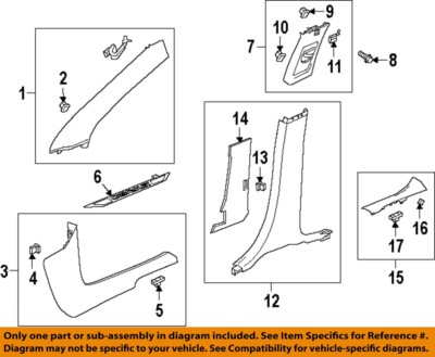GM OEM 19-23 Blazer Pillars, Rocker Floor Interior Trim-Scuff Plate ...